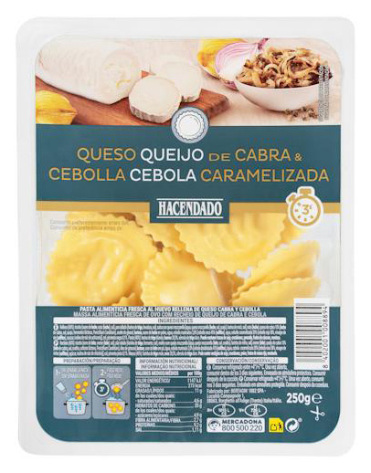 HACENDADO (MERCADONA) QUEIJO DE CABRA & CEBOLA CARAMELIZADA: teste|DECO ...